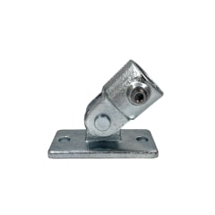 Raccord tubulaire - Accroche socle JM 131-B34 pour une fixation murale.