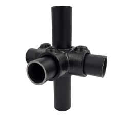 Raccords tubulaires - Raccords de diamètre A27 de couleur noir en 26.9 mm.